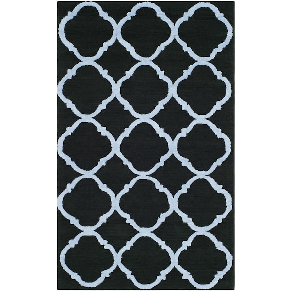 SAFAVIEH Newport Black/Blue 3 ft. x 4 ft. Area Rug NPT430B-3 - The Home ...