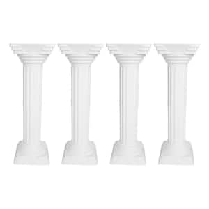 YIYIBYUS 35.43 in. H White Elegant Wedding Roman Decorative Column ...