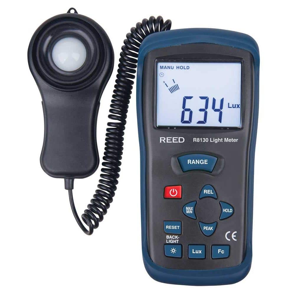 REED Instruments Light Meter R8130 - The Home Depot
