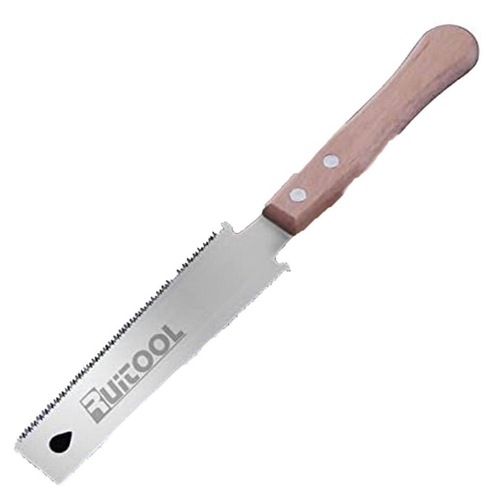 6 in. SK5 Steel Double-Edge Pull Saw Woodworking Hand Saw with Flexible ...