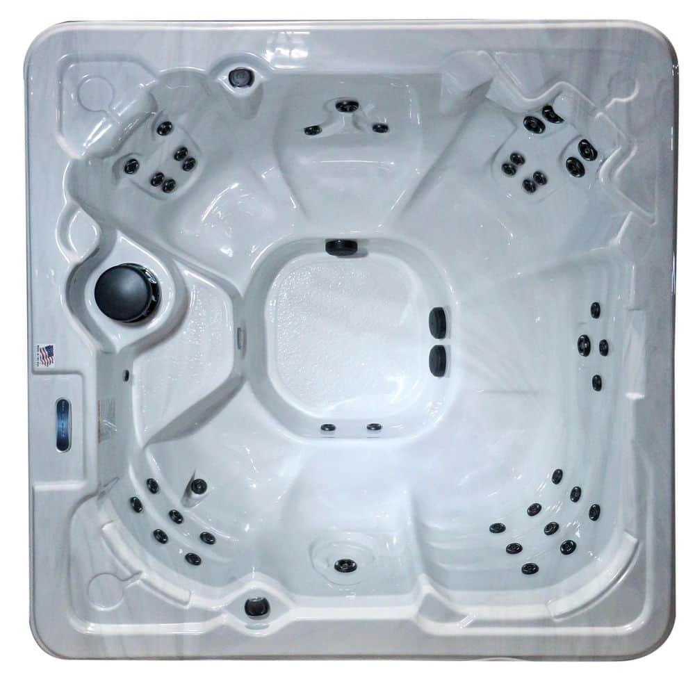 USA SPAS Palmero NL 8-Person 43-Stainless Steel Jet Standard Hot Tub ...