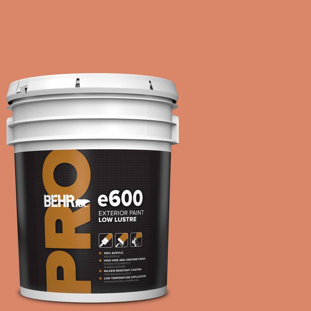 BEHR PRO 5 gal. #M180-5 King Salmon Low Luster Exterior Paint PR62305 ...