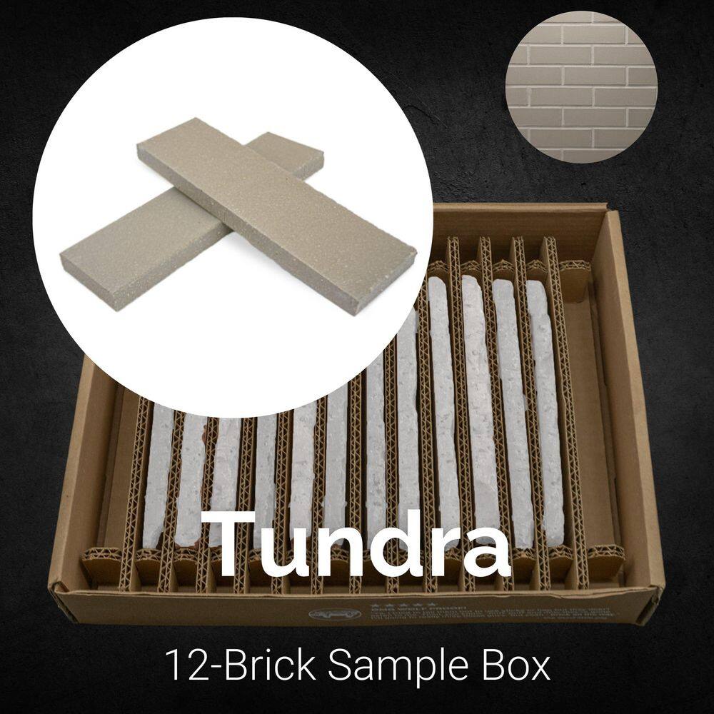 Old Mill Brick Sample Box Tundra Thin Brick 7.625 in. x 2.25 in. x 0.5 in. 01-02-001-018 - The ...