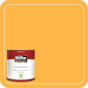 BEHR ULTRA 1 qt. #300B-6 Glorious Gold Satin Enamel Exterior Paint ...