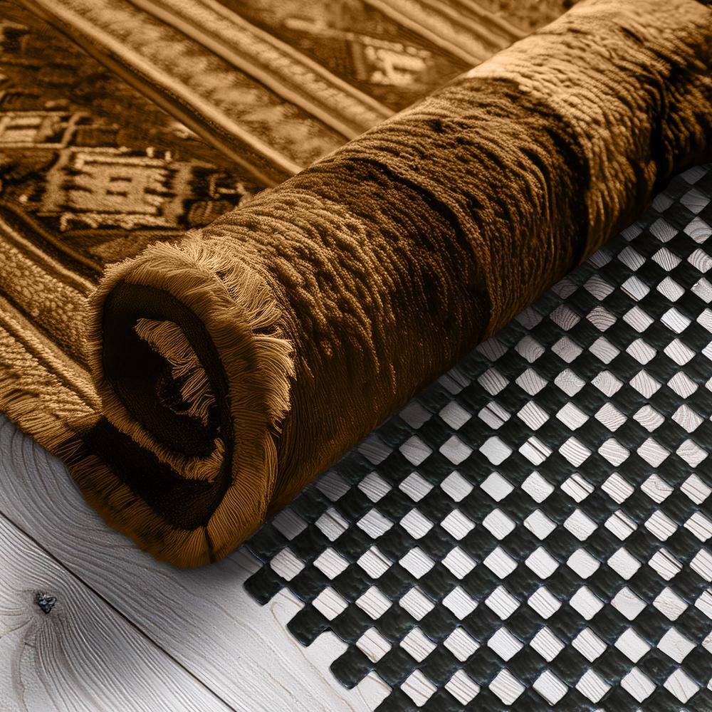Nevlers 8 ft. x 10 ft. Premium Grip and Dual Surface Non-Slip Rug Pad ...