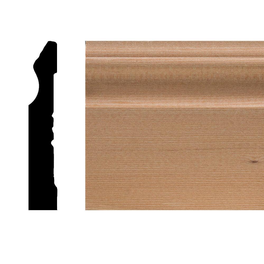 Builder's Choice COL683 9/16 in. x 3-1/4 in. Oak Wood Base Moulding ...