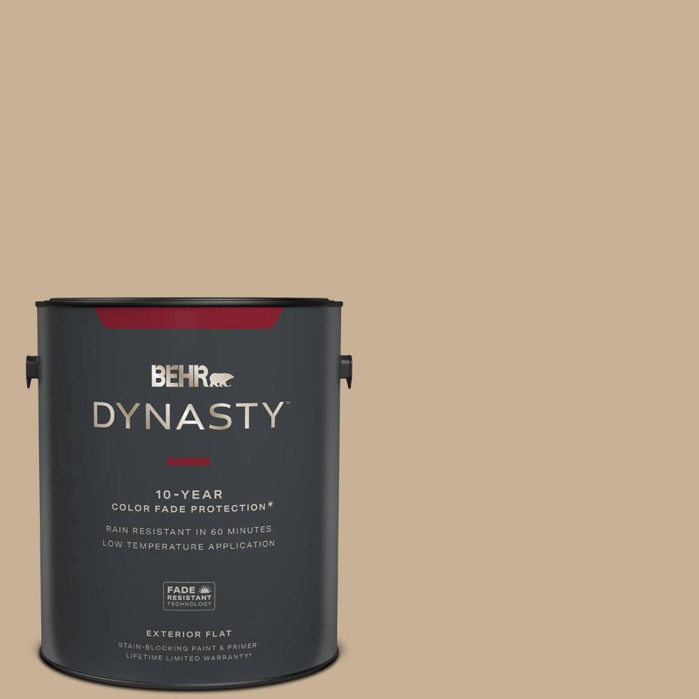 BEHR DYNASTY 1 gal. #MQ2-46 Basswood Flat Exterior Stain-Blocking Paint ...