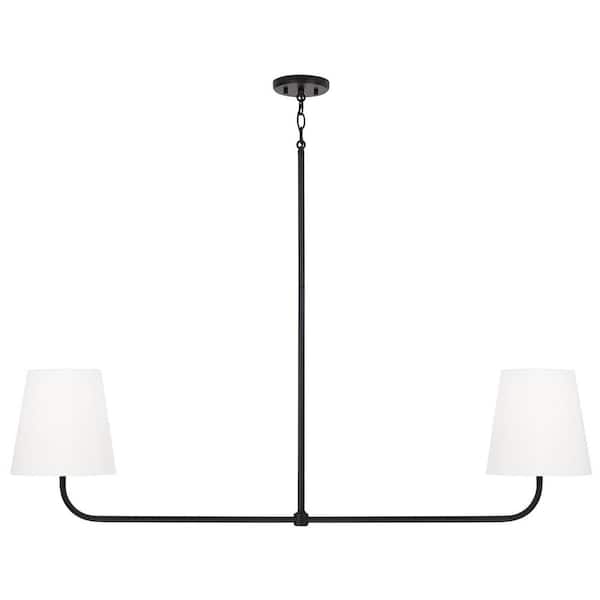 Capital Lighting Fixture Company Brody 2-Light Matte Black Linear ...