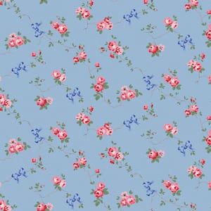 Button Spot Blue Wallpaper Sample 12552294 - The Home Depot