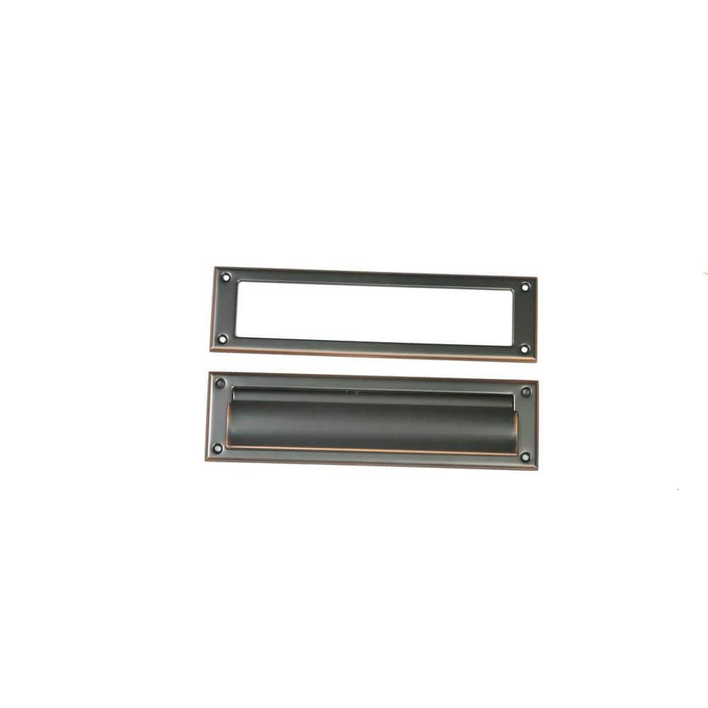 Gibraltar Mailboxes Rubbed Bronze Steel Mail Slot Accessory MS00RC03 ...