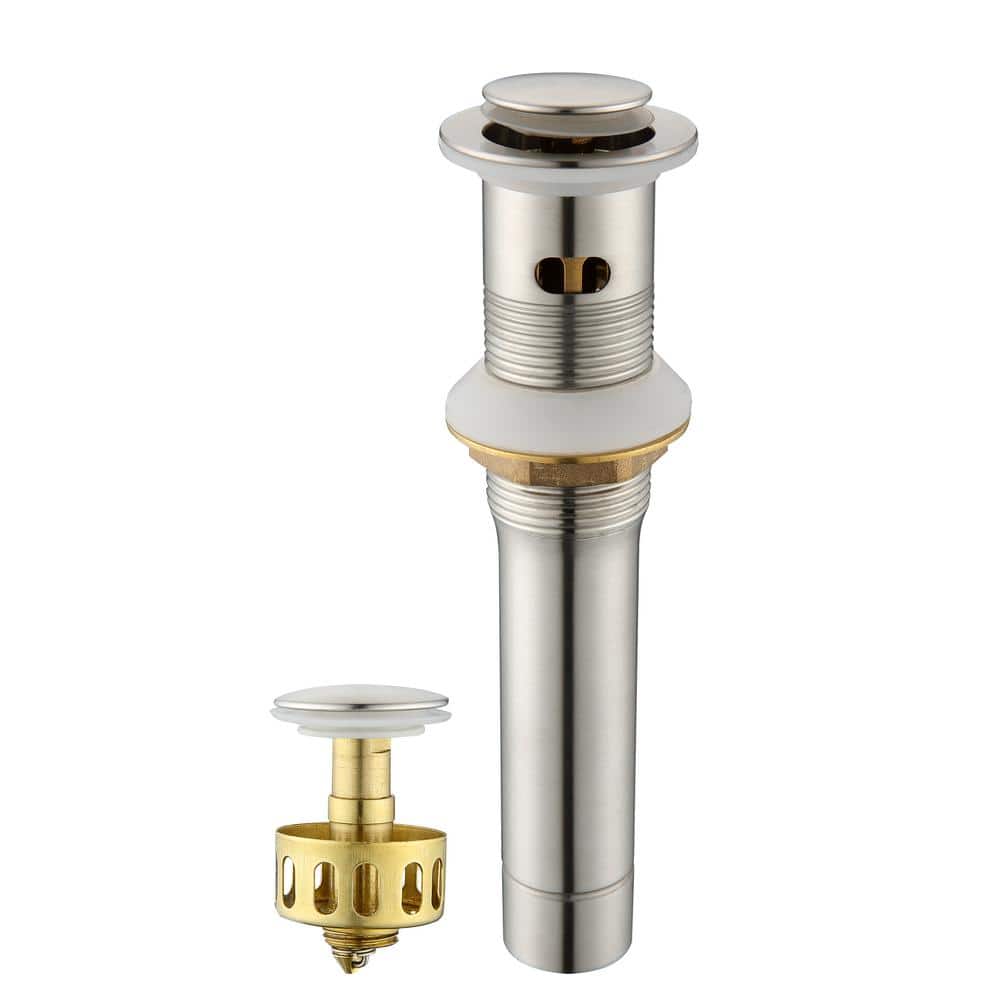 GAGALIFE 1-3/8 in. Metal Pop Up Drain Strainer Stopper with Overflow ...