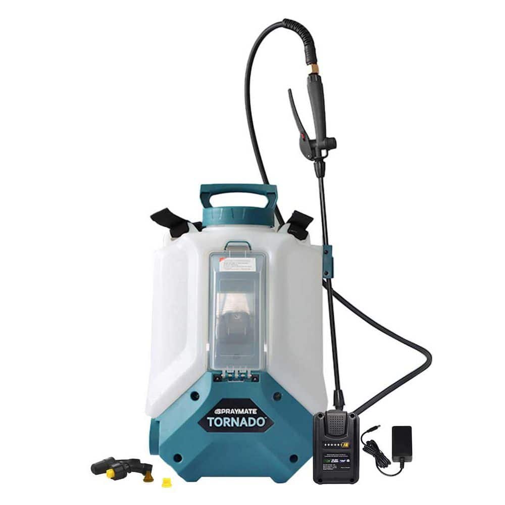 SPRAYMATE Tornado 18-Volt Battery Powered Backpack Sprayer (4 Gal ...