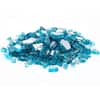 Margo Garden Products 1/2 in. 20 lb. Medium Caribbean Blue Reflecitive Fire Glass DFG20-R11M ...