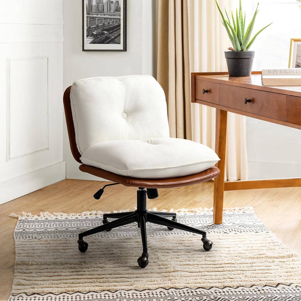 JAYDEN CREATION Kimberly Camel Polyster Mid Century Modern Task Chair ...