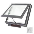 VELUX 30-1/2 in. x 46-1/2 in. Solar Powered Fresh Air Venting Curb ...