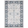 SAFAVIEH Isabella Cream/Navy 5 ft. x 8 ft. Geometric Area Rug ISA940A-5 ...