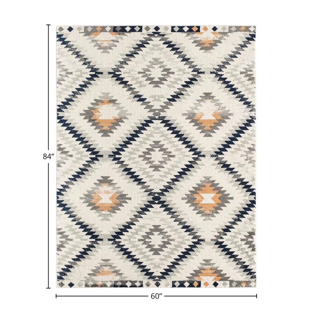 CosmoLiving by Cosmopolitan Bodrum Kilim Gold Beige 5 ft. x 7 ft. Area ...