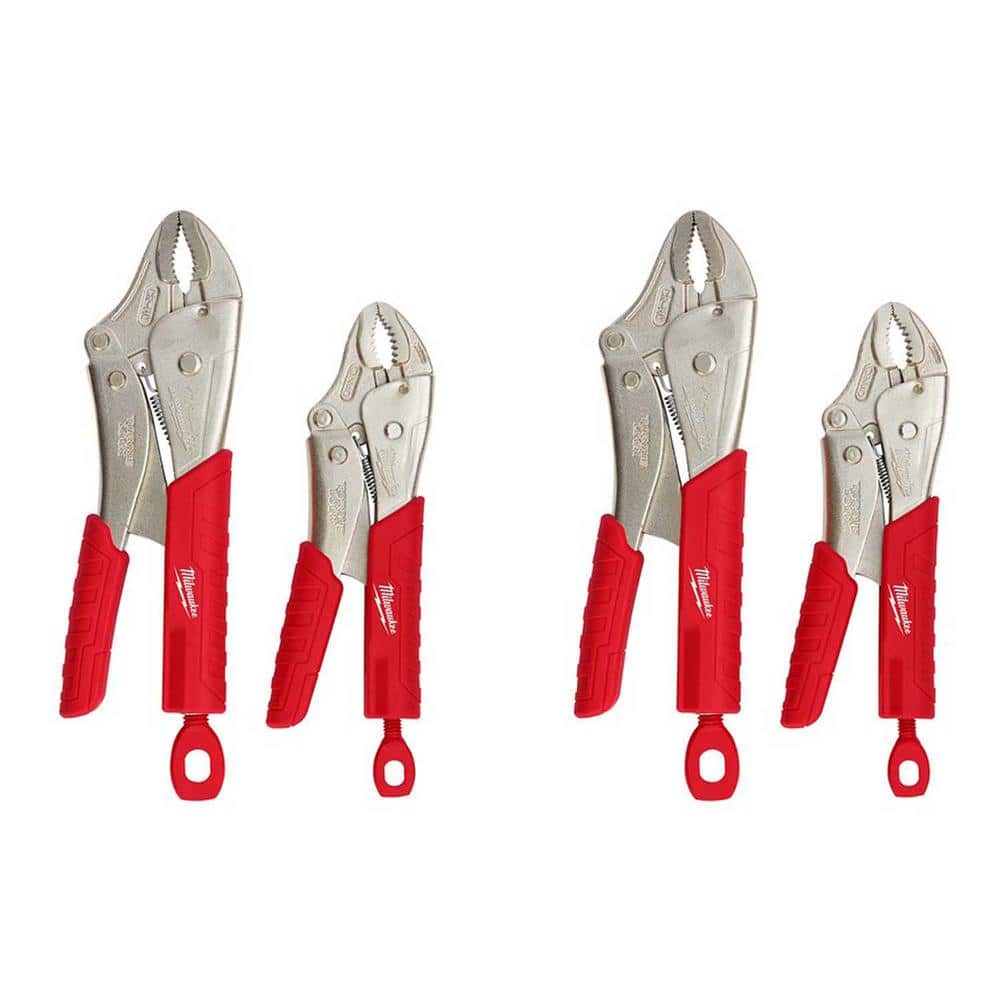 Milwaukee Torque Lock Curved Jaw Locking Pliers Set (4-Piece) 48-22 ...