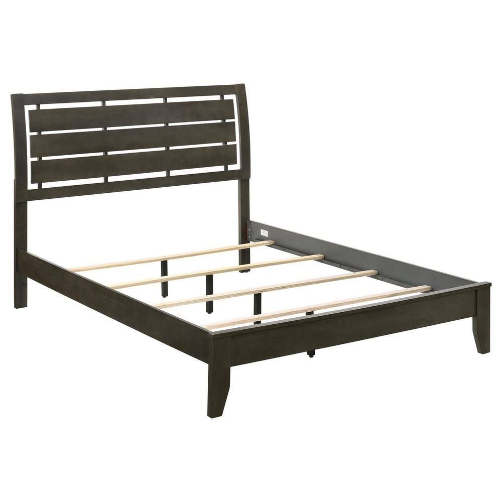 Coaster Serenity Mod Gray Wood Frame Queen Panel Bed 215841Q - The Home ...