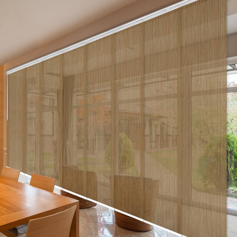 EMOH Wood 130 in. - 175 in. W x 116 in. L Adjustable 8-Panel White ...