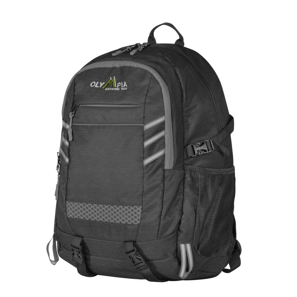 Olympia USA Huntsman 25L 19 in. Black and Grey Outdoor Backpack with ...