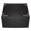 LG 27 in. Laundry Pedestal in Black Steel with Storage Drawer for ...