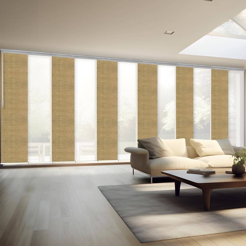 EMOH Silken Desert 140 in. - 260 in. W x 94 in. L Adjustable 12-Panel ...