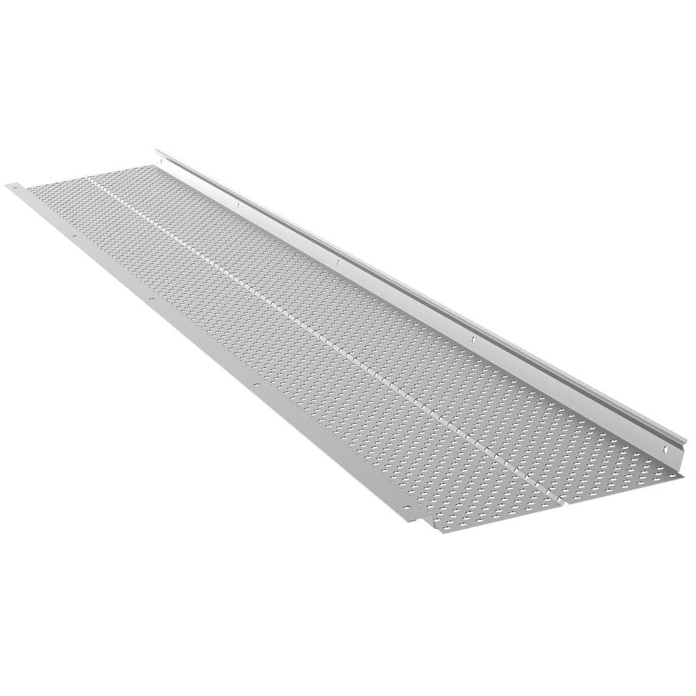 SKYSHALO Gutter Guard 6 in. Width Aluminum Leaf Filter DIY Gutter Cover ...