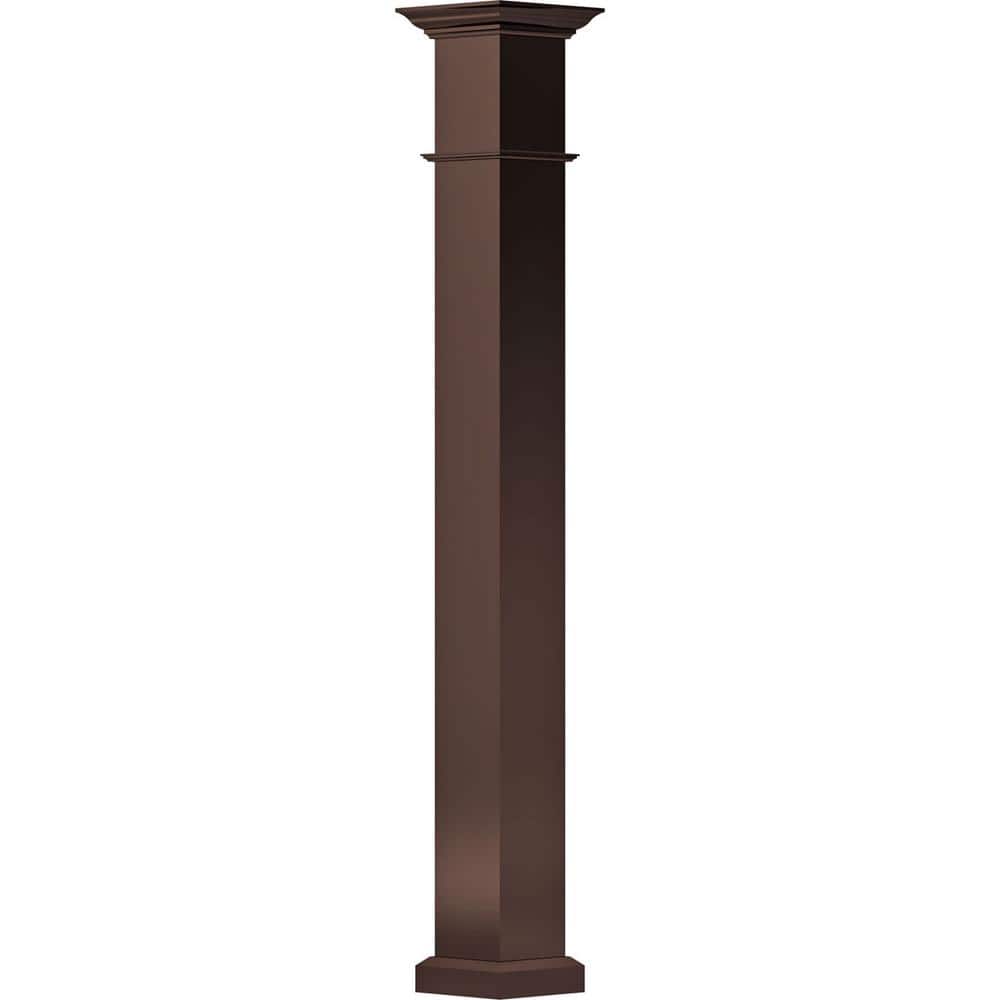 AFCO 8' x 5-1/2" Endura-Aluminum Wellington Style Column, Square Shaft ...