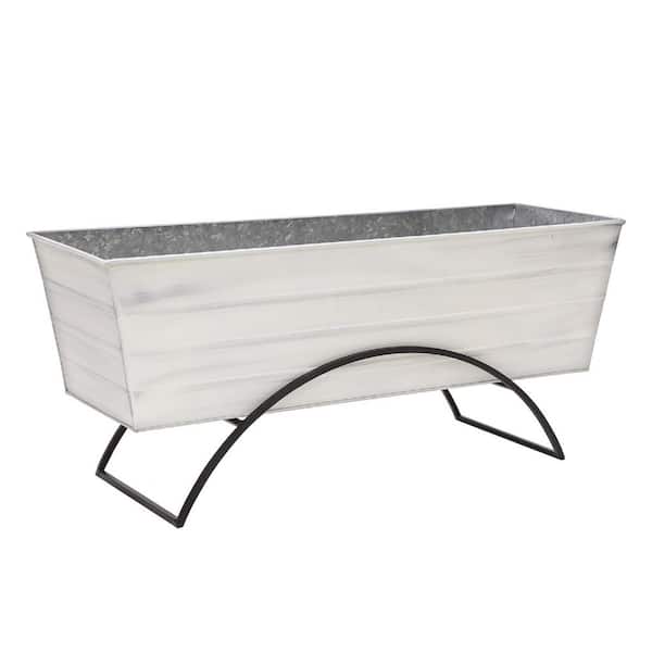 ACHLA DESIGNS Achla Designs Large Galvanized Steel Flower Box with ...