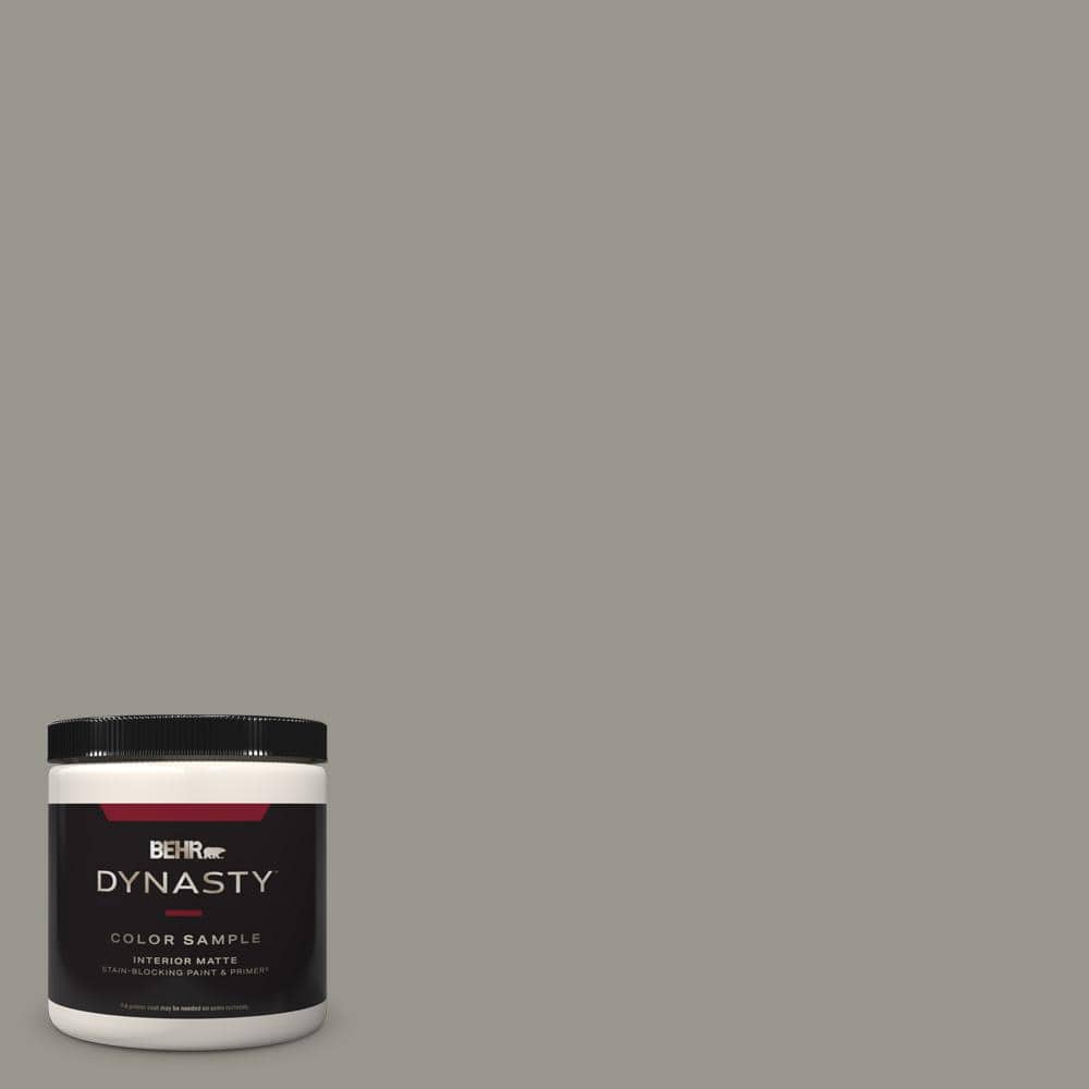 BEHR DYNASTY 8 oz. #N360-4 Battleship Gray One-Coat Hide Matte Stain ...