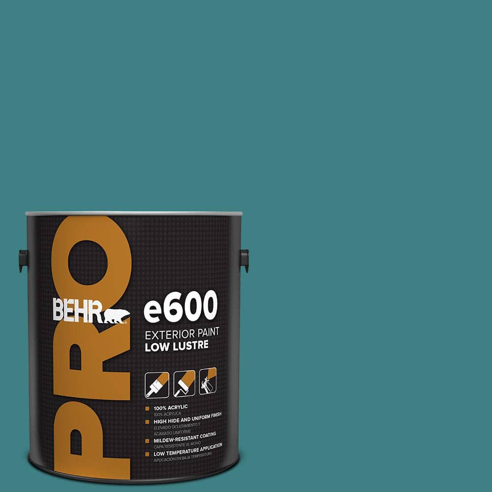BEHR PRO 1 gal. #510D-7 Pacific Sea Teal Low Luster Exterior Paint ...