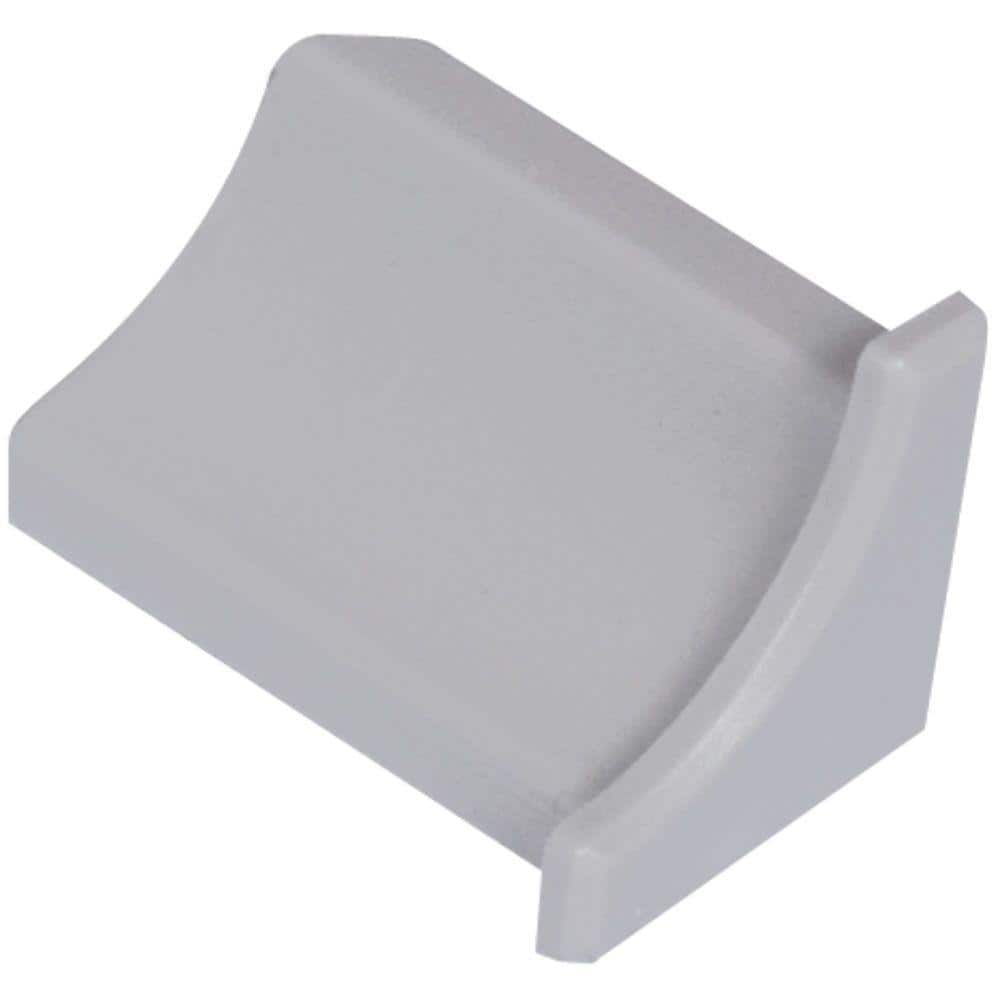 Schluter Dilex-PHK Classic Grey 9/16 in. x 1 in. PVC End Cap E/PHK1S/PG ...