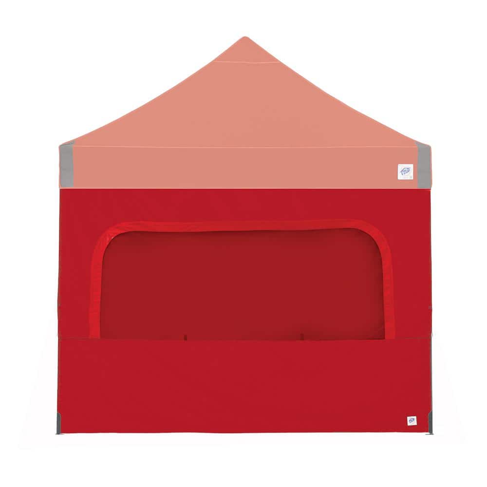 E-Z UP Light Duty Sidewall with Mesh Windows in Red, Fits E-Z UP 10 ft ...