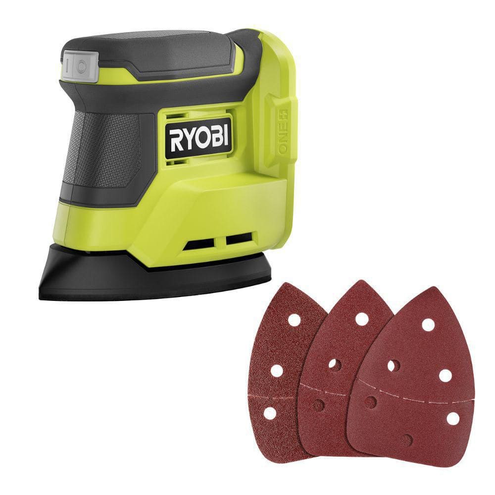RYOBI ONE+ 18V Cordless Corner Cat Finish Sander (Tool Only) PCL416B ...