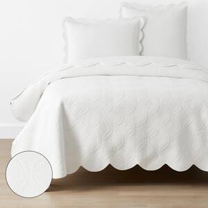 The Company Store Scallop Lightweight Tan Twin Cotton Quilt 51199Q-T ...