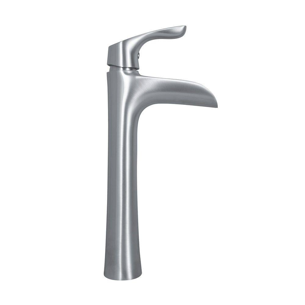 Mondawe Waterfall Series Single Handle Single Hole Waterfall Bathroom ...