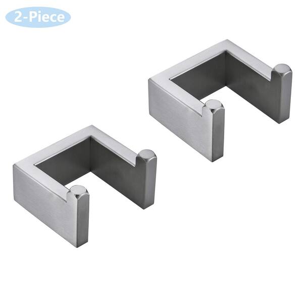 ATKING Double J-hook Robe/Towel Hook in Stainless Steel Brushed Nickel ...