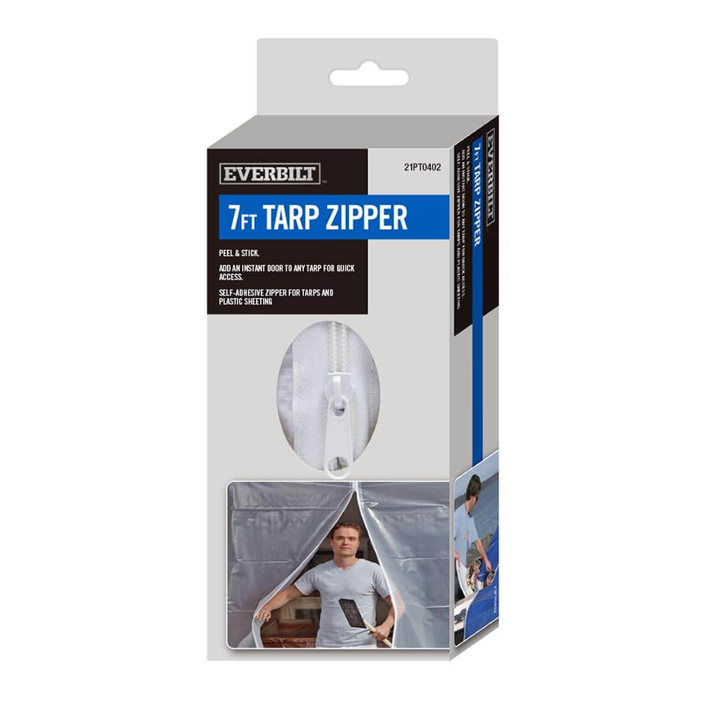 Everbilt 7 ft. Tarp Zipper 21PT0402 - The Home Depot