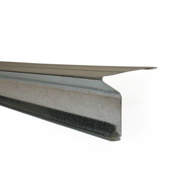 Gibraltar Building Products 2-1/16 in. x 2-1/2 in. x 10 ft. 26-Gauge Galvanized Steel Eave Drip ...