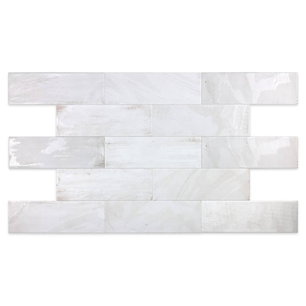 The Tile Doctor Router Rectangle White 3 in. x 9 in. Rich Textured ...