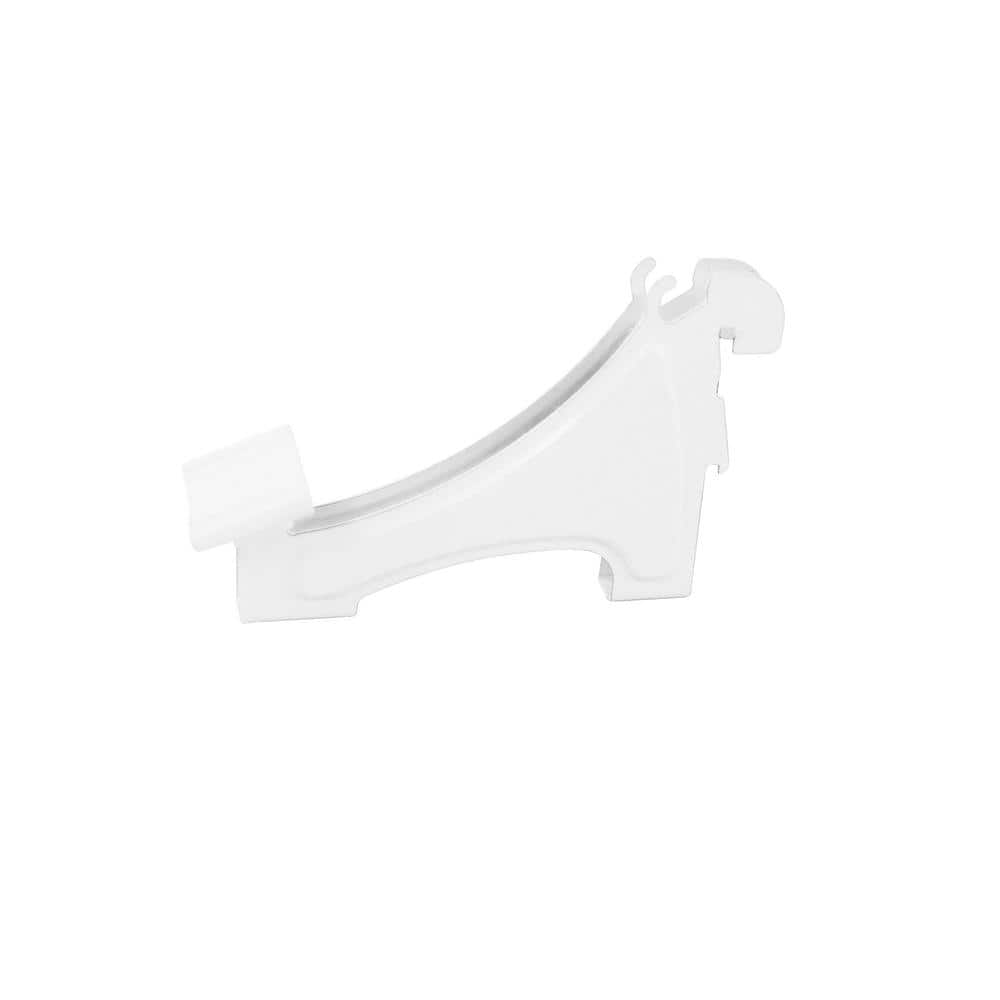 Everbilt Adjustable steel white shoe shelving bracket-2PK 00100 - The ...
