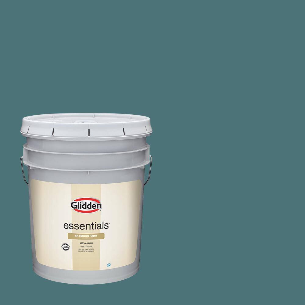Glidden Essentials 5 gal. PPG1148-6 Vining Ivy Satin Exterior Paint ...