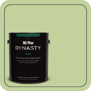 BEHR PREMIUM PLUS 8 oz. #P370-4 Cricket Field Semi-Gloss Interior ...