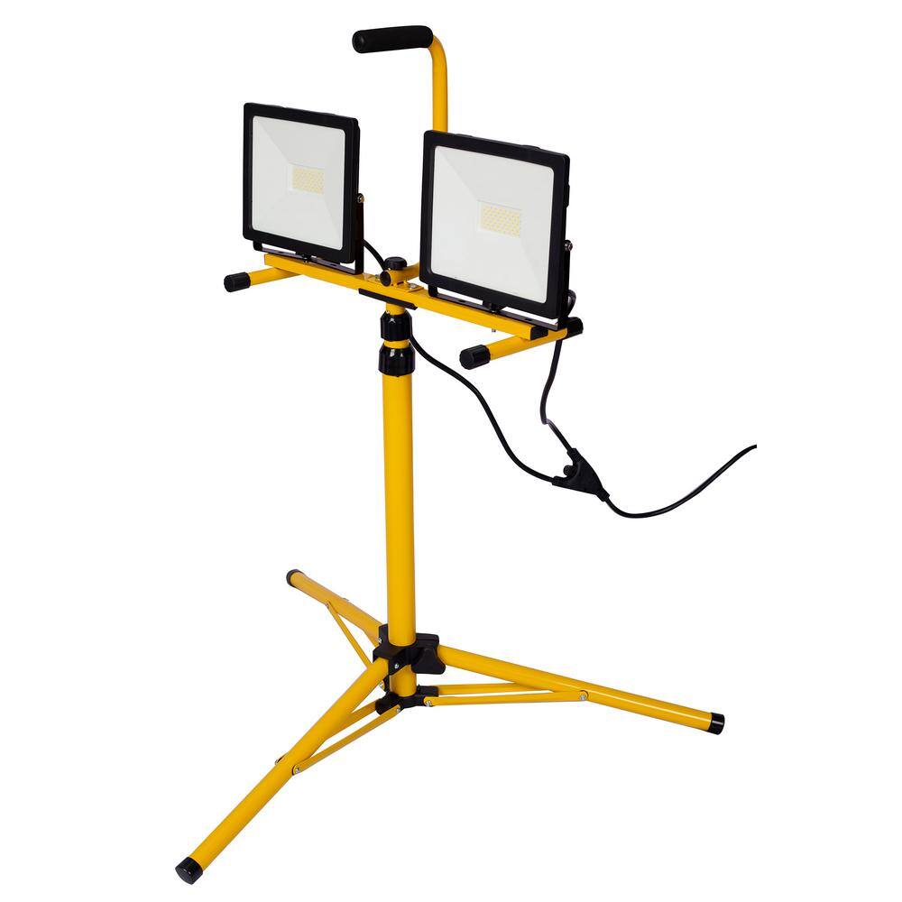 Sunpez 10,000 -Lumen Multi-Directional LED Tripod Work Light with Dual ...
