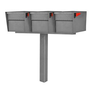Mail Boss Mail Manager X3 Locking Mailbox Combo Kit with In-Ground Post ...