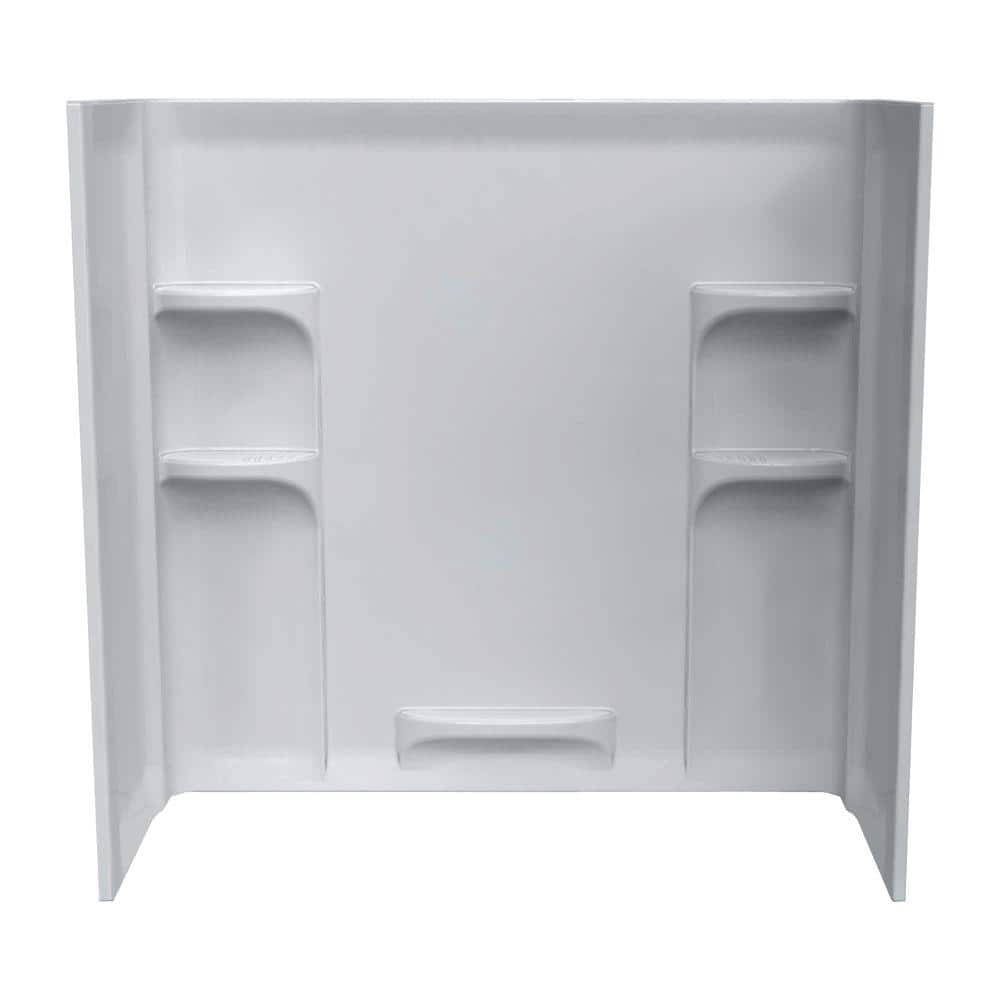 American Standard Ovation Curved 30 in. x 60 in. x 60 in. 3-Piece ...