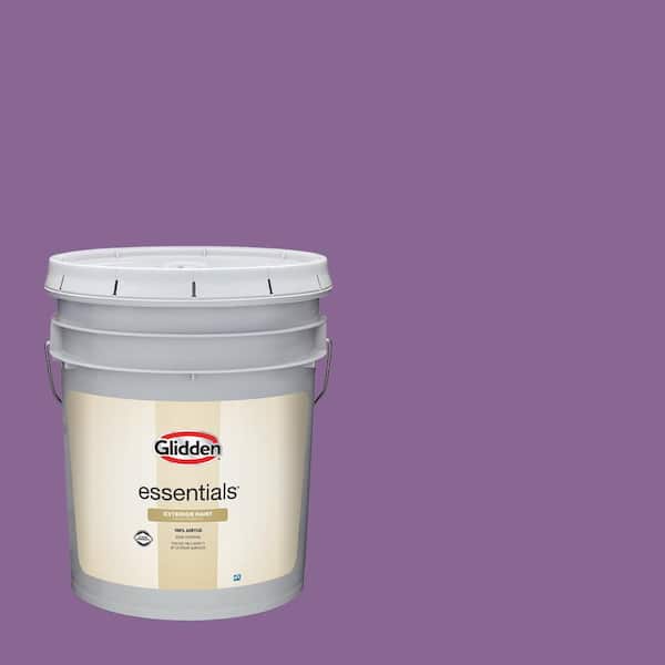 Glidden Essentials 5 gal. PPG1176-6 Mirabella Satin Exterior Paint ...