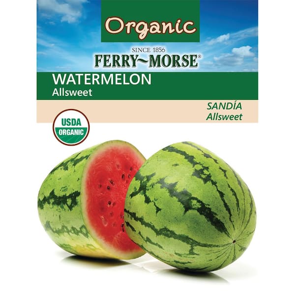 Ferry-Morse Organic Watermelon Allsweet Fruit Seed 0934 - The Home Depot