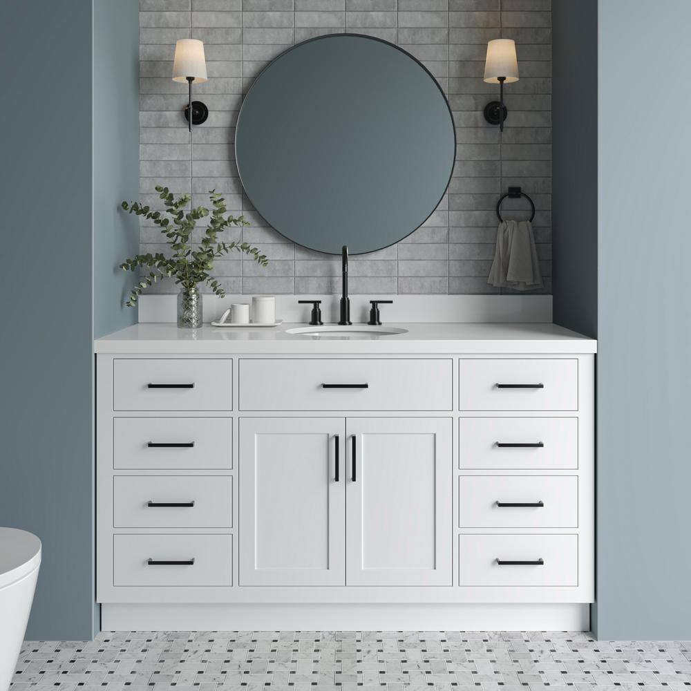 Reviews for ARIEL Hepburn 61 in. W x 22 in. D x 36 in. H Bath Vanity in ...